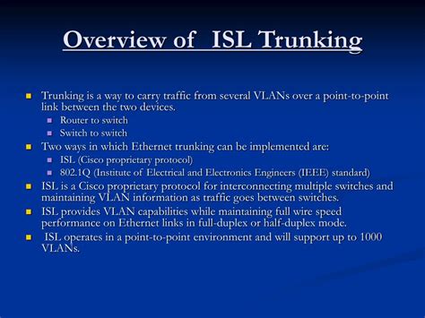 Ppt Inter Vlan Routing Using Isl Powerpoint Presentation Free