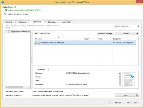 New In Projectwise Deliverables Management Connect Edition Update 41