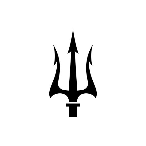 Trident Logo Illustration Trident Silhouette Logo Template 46462218