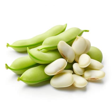 Premium Photo Lima Beans With White Background High Quality Ultra