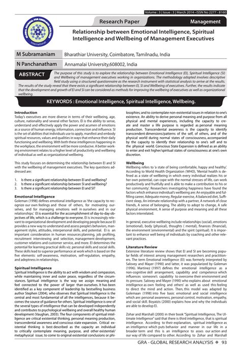 Pdf Relationship Between Emotional Intelligence Spiritual Intelligence And Wellbeing Of