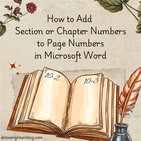 How To Add Section Or Chapter Numbers To Page Numbers In Microsoft Word