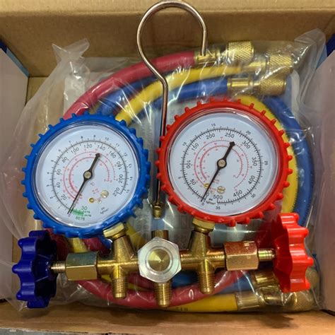 Manifold Gauge Air Cond Meter And 3pcs Hose Set Shopee Malaysia
