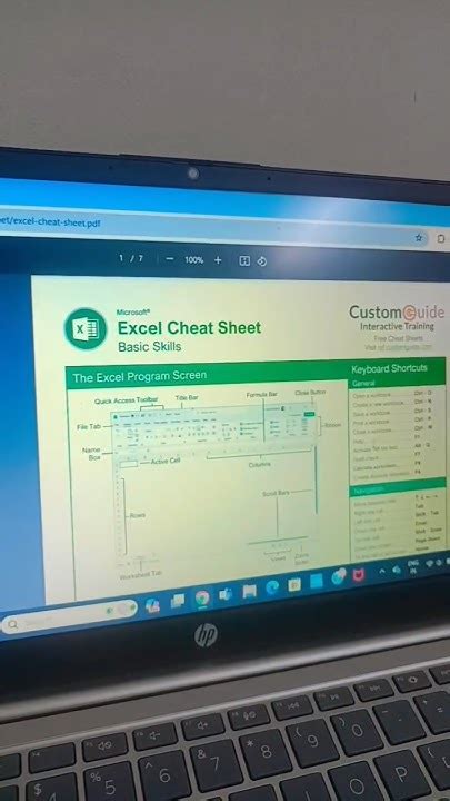 excel notes and formulas excel cheat sheet bdscomputer