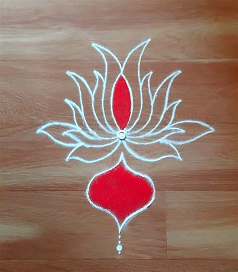 Lotus Rangoli Design