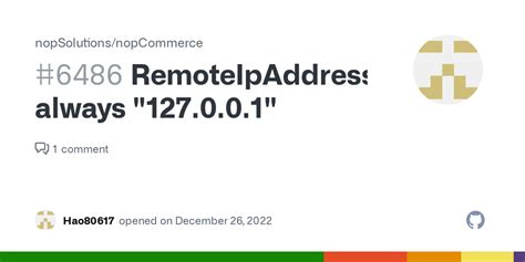 Remoteipaddress Always 127001 · Issue 6486 · Nopsolutions