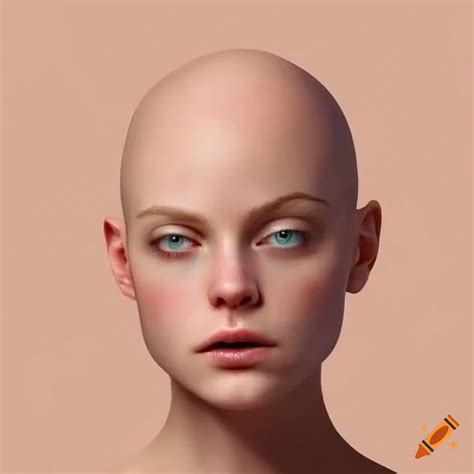 Bald Person With Light Blonde Eyebrows On Craiyon