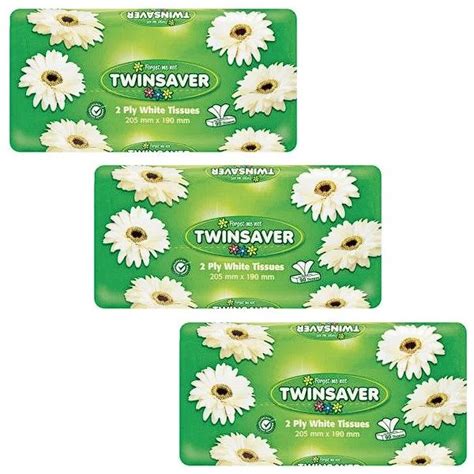 2 Ply Soft Pack Twinsaver Tissues White Pack Of 90 X 3 Shop Today