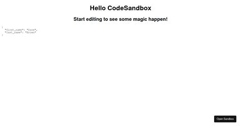 Pulse Framework Examples CodeSandbox