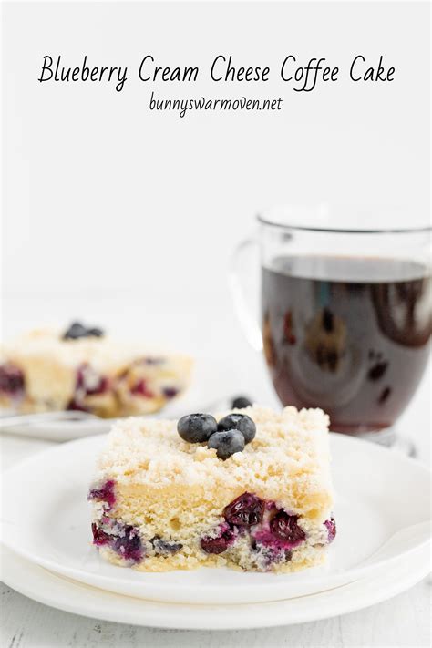 Eight Inch Blueberry Cream Cheese Coffee Cake Bunnys Warm Oven