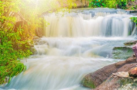 풍경 사진 상 찬 폭포 동부 태국 우본랏차타니 주에 관광의 아이코 닉 자연 랜드마크 중 하나입니다 0명에 대한 스톡 사진 및 기타 이미지 Istock