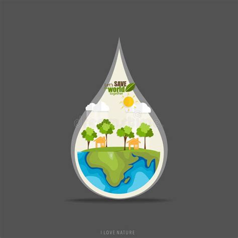友好的eco 与绿色eco地球和树的生态概念 向量例证 插画 包括有 生态 能源 增长 明信片 叶子 89181992