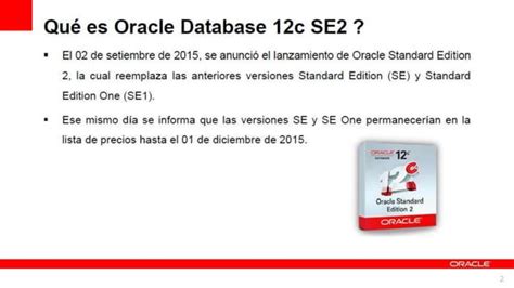 Oracle Database SE2 Single Tenant 12c PPTX Operating Systems Computer Software And