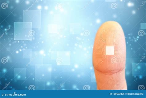 Fingerprint Biometric Digital Scan Technology Royalty Free Stock Image