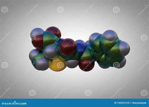 Penicillin Antibiotic Drug Structural Chemical Formula Stock Image