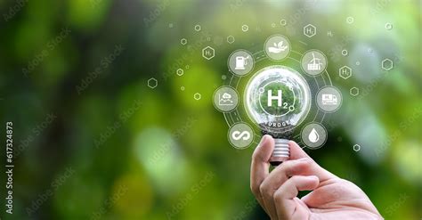 Hydrogen H Innovation Zero Emission Technology On Clean Hydrogen Energy Environment Green