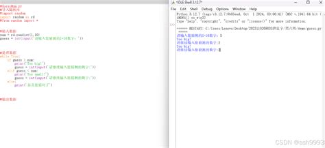 猜数字小游戏 Csdn博客