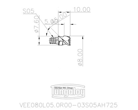 VEE VEE L R S Tungaloy Cutting Tools Metal Working Tools