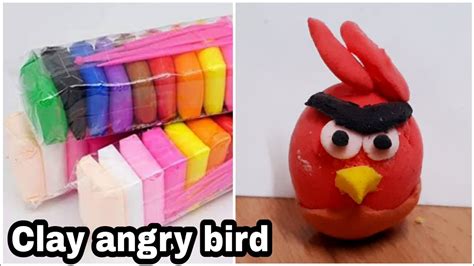Diy Super Clay Angry Bird How To Make Angry Bird With Polymer Clay