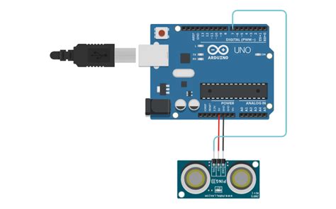Circuit Design Arduino Ultrasonic Range Finder Tinkercad