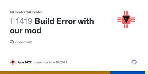 build error with our mod · issue 1419 · mcreator mcreator · github