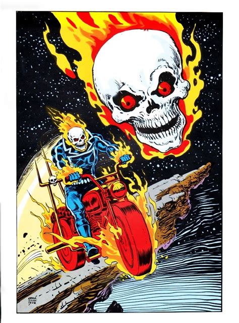 Motoqueiro Fantasma Horror Comics Marvel Comics Art Superhero Comic