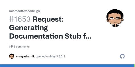 Request Generating Documentation Stub For Exported Objects Issue