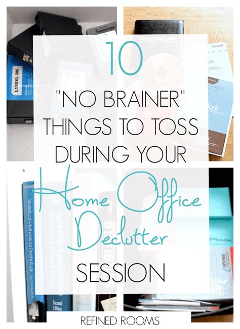 10 No Brainer Things To Toss During Your Home Office Declutter Session
