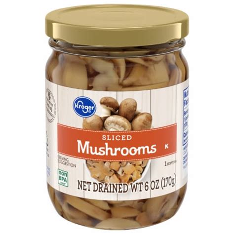 Kroger Sliced Mushrooms 6 Oz Kroger