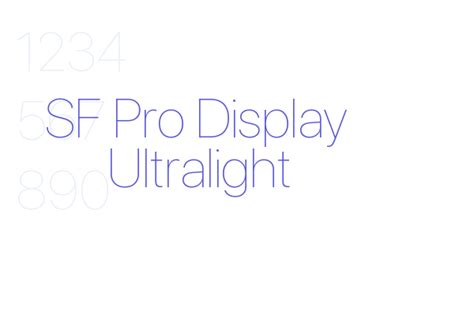SF Pro Display Ultralight Font Free Download Now