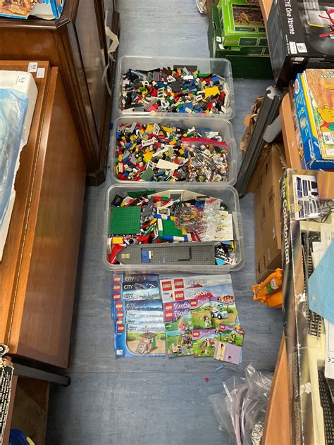 Three Large Crates Of Mixed Lego Inc Manuals And Some Figures Badgers Auctions On Site And