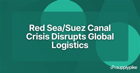 Red Seasuez Canal Crisis Disrupts Global Logistics Supplierwiki