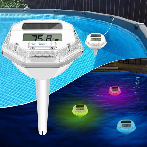 Deeprblu Solar Digital Pool Thermometer Floating Easy