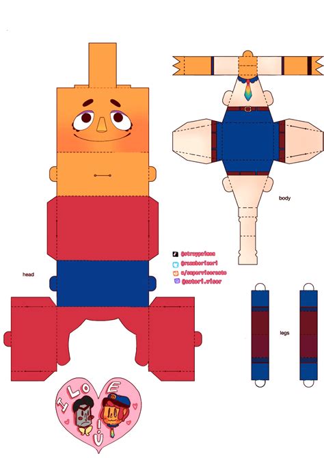 Eddie Dear And Howdy Pillar Papercraft Template Rwelcomehomearg