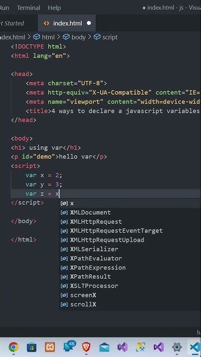 4 Ways To Declare A Javascript Variables Part 1 Javascript Variables Html Css Shorts Viral