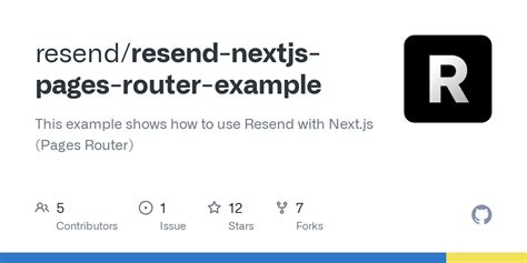 Github Resendresend Nextjs Pages Router Example This Example Shows