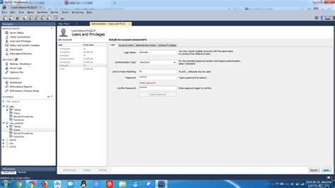 mysql workbench8 0 ce基本用法 创建数据库、创建表、创建用户、设置用户权限、创建sql语句脚本） mysql