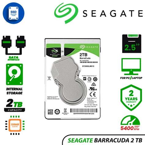 Promo Seagate Barracuda Internal Hdd 2tb Hdd Laptop 25notebook 25
