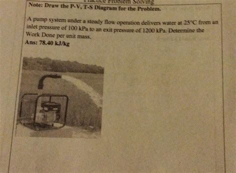 P-v And T-s Diagram For All Process Engine Engines Process D