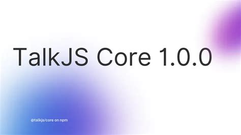 Talkjs Core 100 Javascript Chat Api For Real Time Messaging