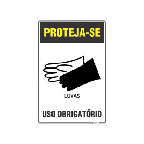 Placa Sinalização Luva Epi Obrigatório Pvc 20x30cm Leroy Merlin