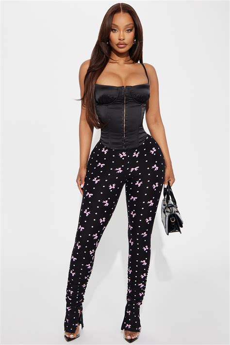 Pure Seduction Satin Corset Top Black Fashion Nova