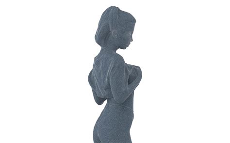 Topless 3d Woman Scanned 3d Model Renderbot