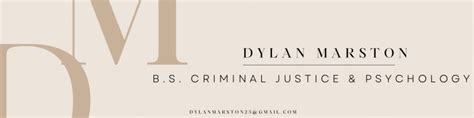 Dylan Marston Psychology And Criminal Justice Graduate Aspiring School Psychologist