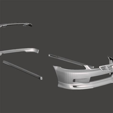 🛞 Ek9 Mugen Body Kit For 1 24 Scale ・ Obj File For 3d Printing・cults