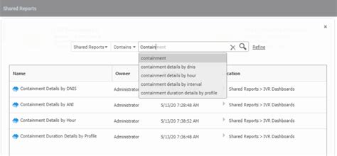 Pureconnect Cx Insights Help Search Options