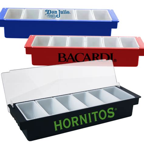 6 Pint Condiment Holder With Flat Lid Black Logobarproducts