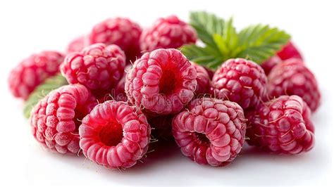Sweet Raspberry With Green Leaves Generative Ai Stock Illustration Illustration Of Sweet