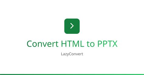 Html To Pptx Online Converter Free