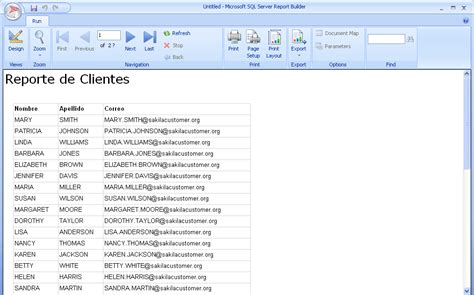 Reporting Service Con Mysql